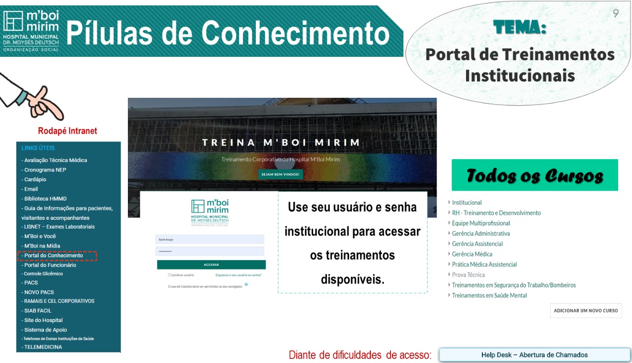 Pilulas do Conhecimento – HMBM – Hospital Mboi Mirim
